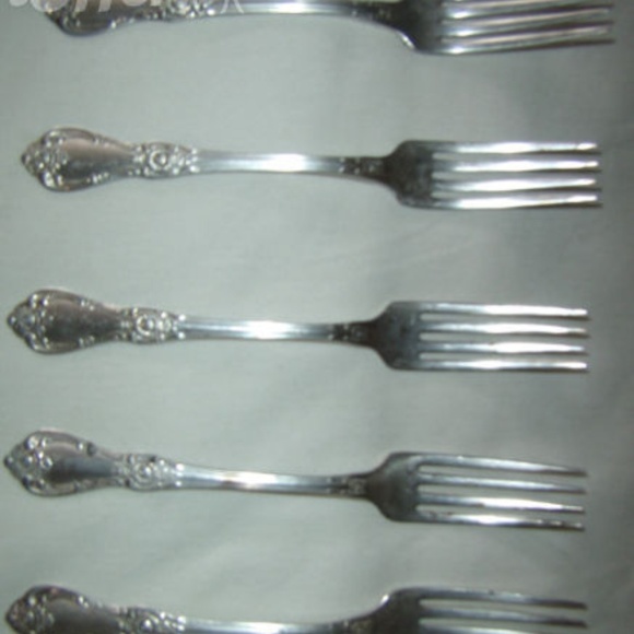Dining | Vintage 5 Piece Silver Flatware Forks | Poshmark